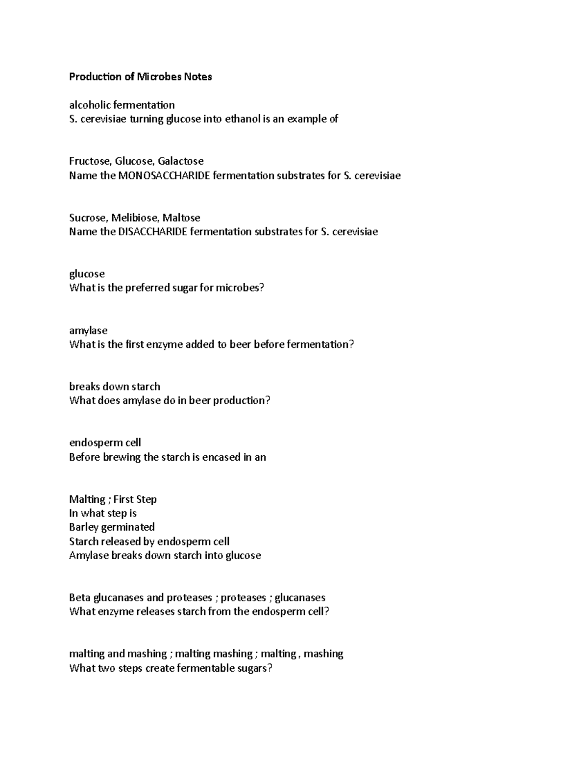 Production of Microbes Notes - Production of Microbes Notes alcoholic ...