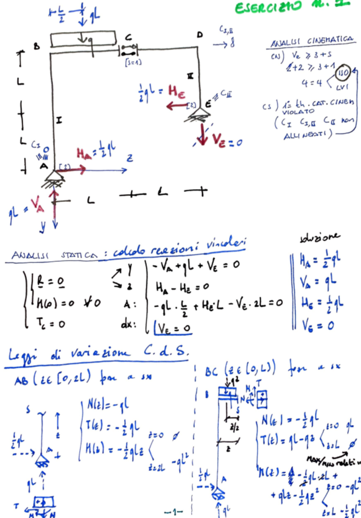 Analisi statica SPT - esercizio 1 - k-!:.-f L f" ...... z.. '4t 1 !) ####### D C.,K i -}! - Studocu