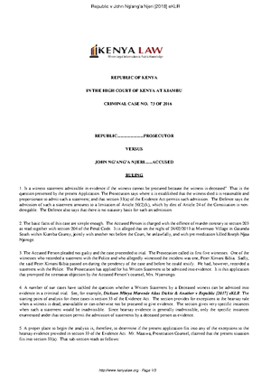 Evidence Act Cap80 - LAWS OF KENYA EVIDENCE ACT CHAPTER 80 Revised ...