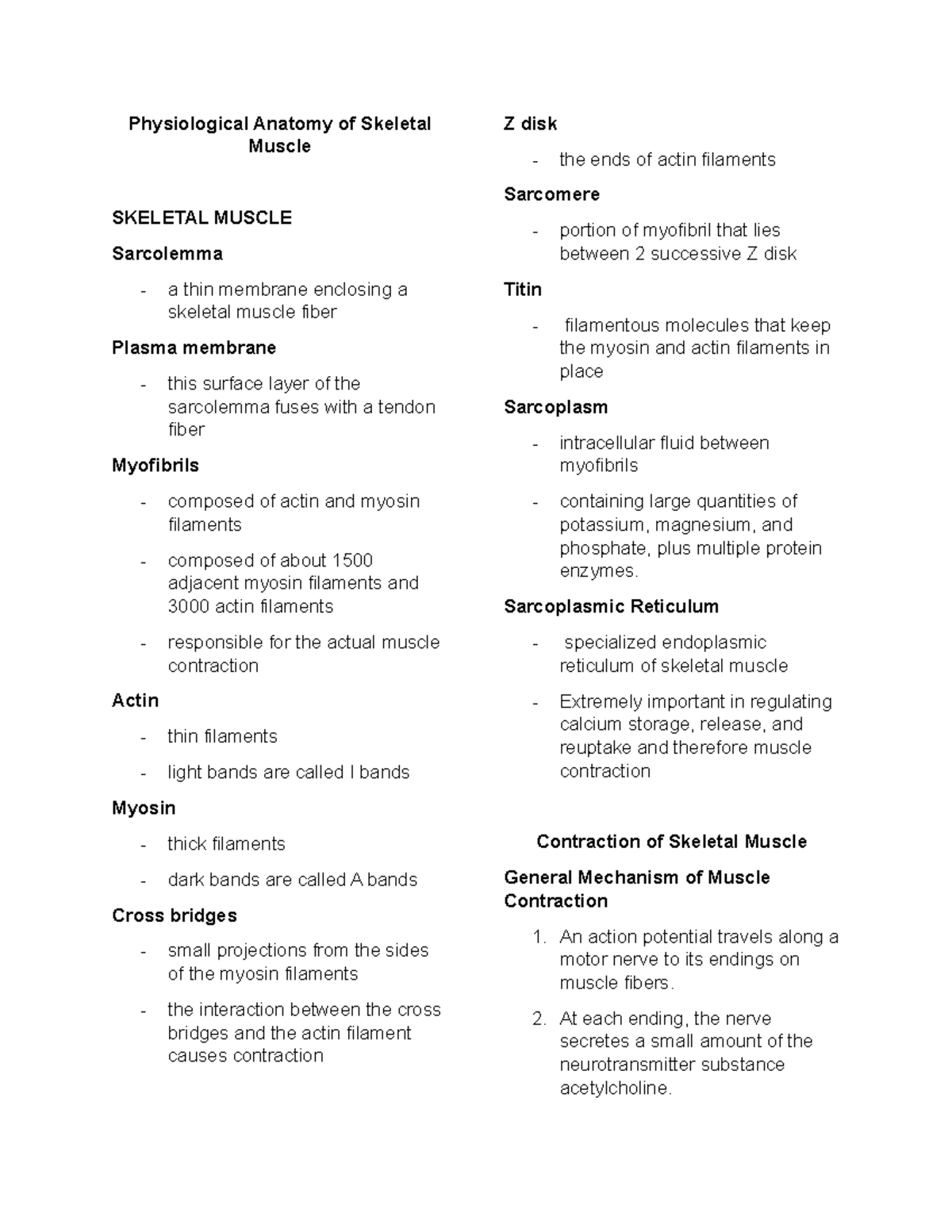 Physiology of Skeletal Muscle - Physiological Anatomy of Skeletal ...