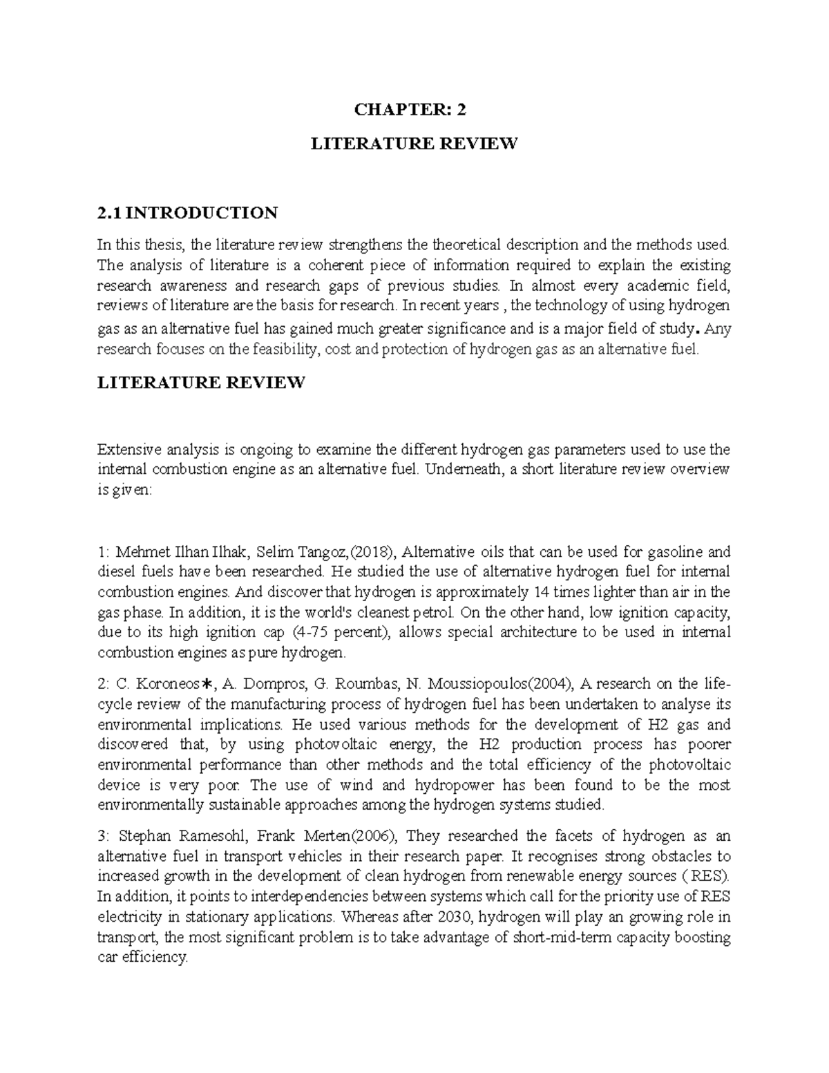 Chapter 2 literature review - CHAPTER: 2 LITERATURE REVIEW 2 ...