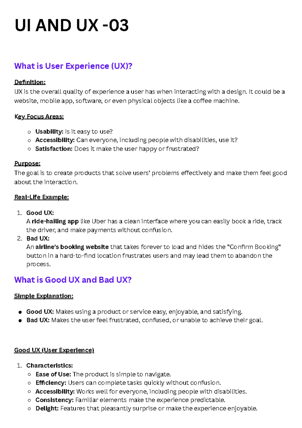 UI AND UX -03 - UI AND UX -03 - UI AND UX - What is User Experience (UX ...