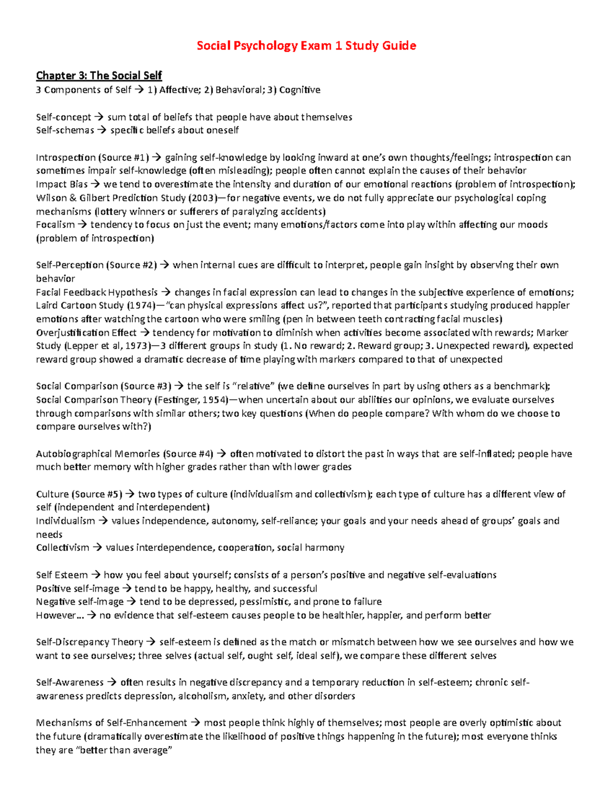 Social Psychology Exam 1 Study Guide - No reward; 2. Reward group; 3 ...
