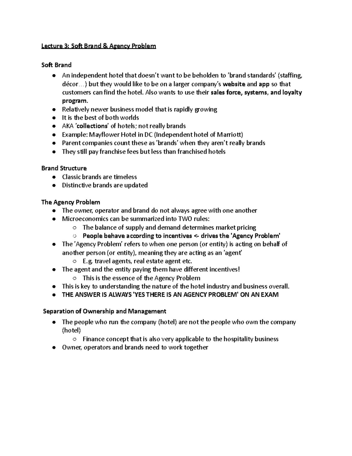 Introduction to Hotel Operations Module 2 - Lecture 3: Soft Brand ...
