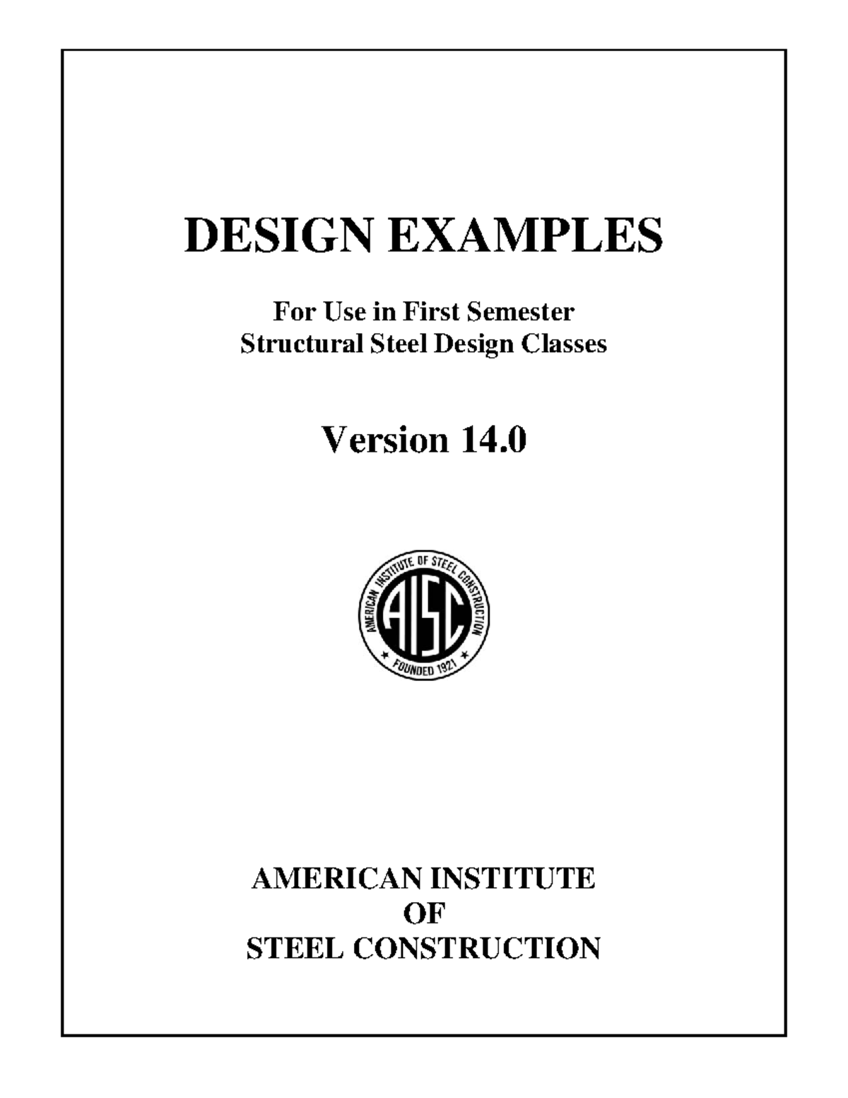 First semester design examples - DESIGN EXAMPLES For Use in First ...