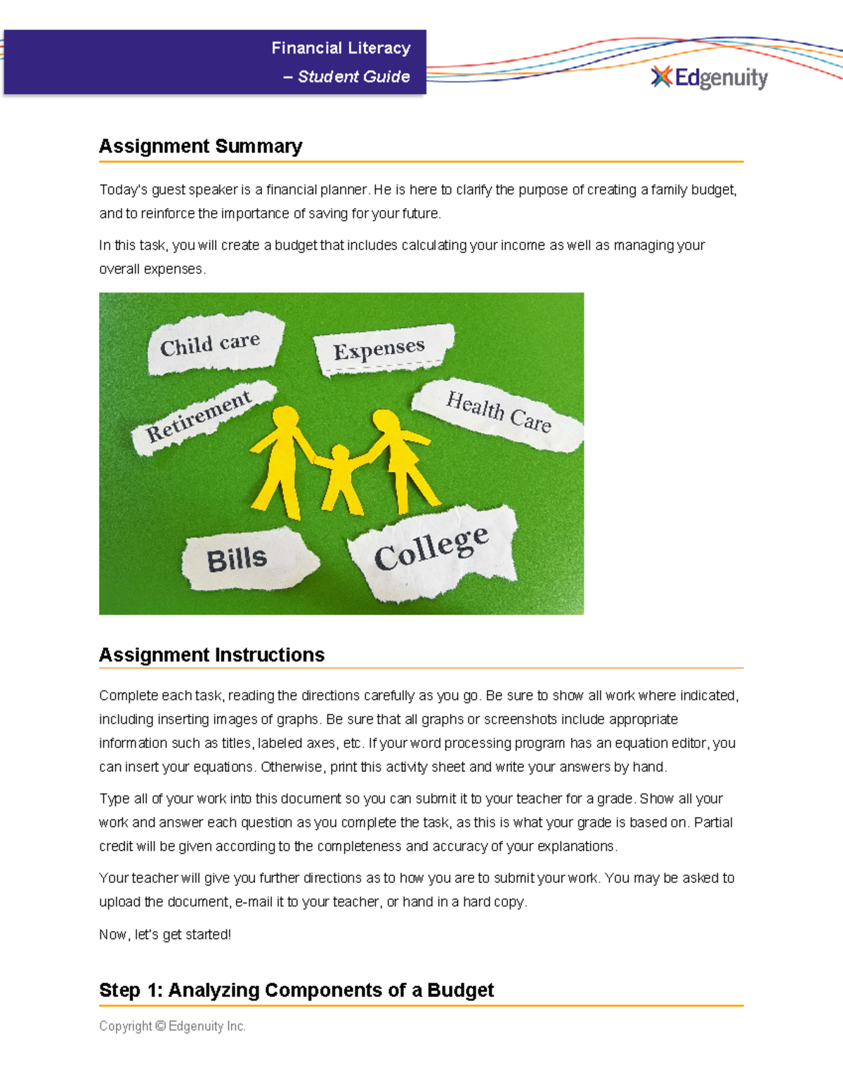 Financial Literacy-Student Guide - Financial Literacy – Student Guide ...