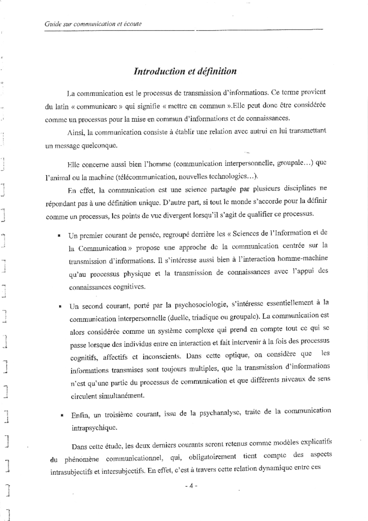 La communication hannene - Guide sur conxmunication el écoute Intro ...