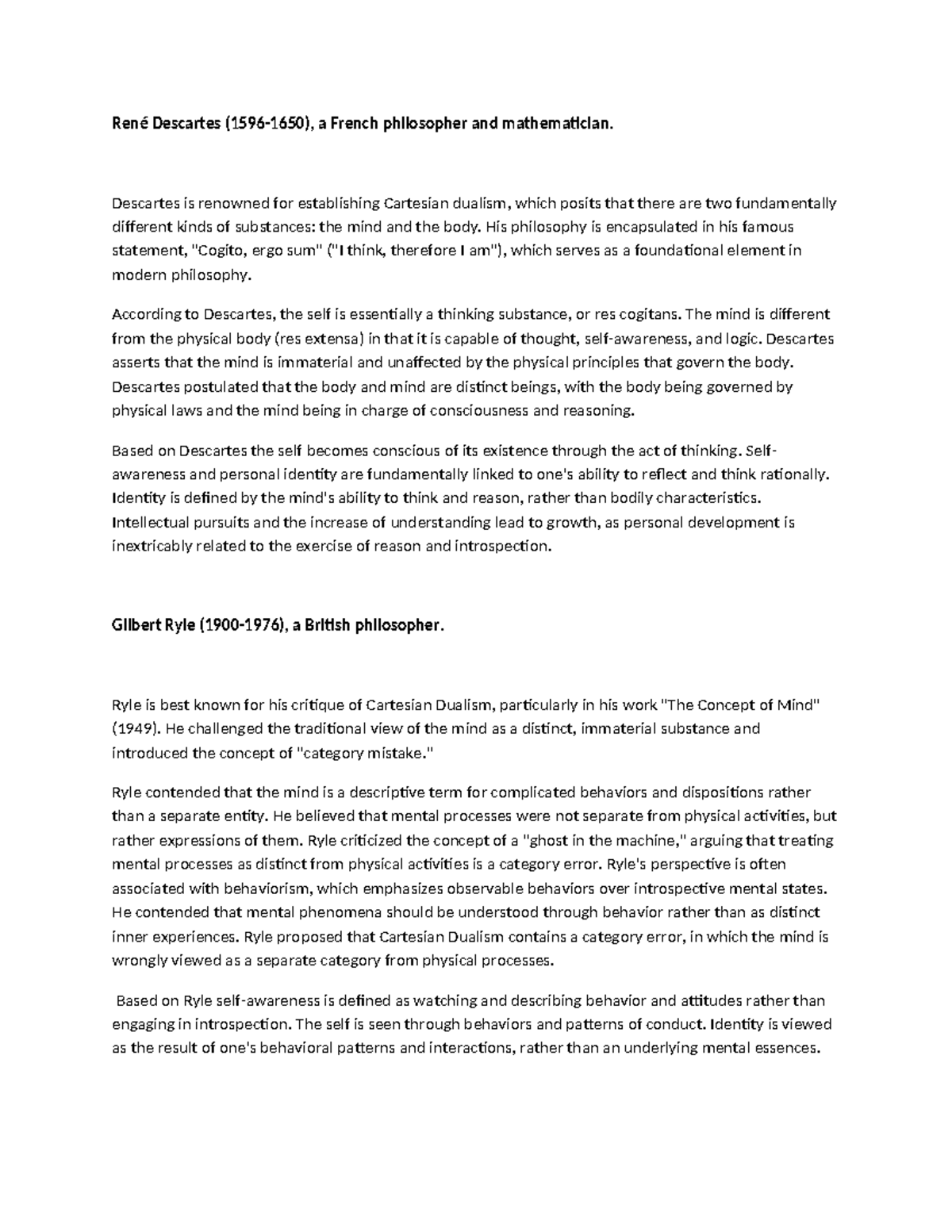 René Descartes-WPS Office - René Descartes (1596-1650), a French ...