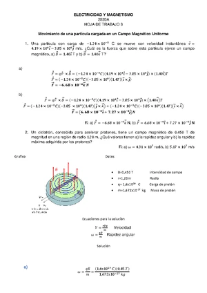Hoja 7 EYM - Ejercicios resueltos de la hoja 7 - ELECTRICIDAD Y MAGNETISMO 2020A HOJA DE TRABAJO ...