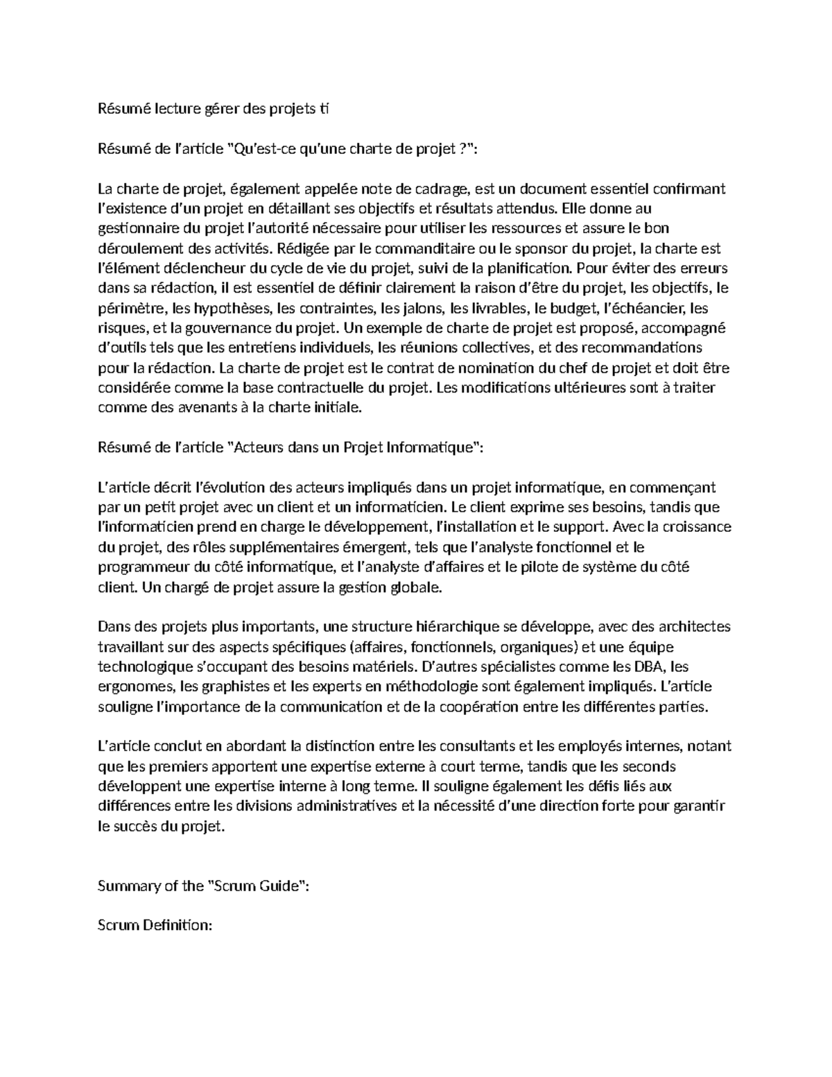 Résumé lecture the pheonix project - Résumé lecture gérer des projets ...