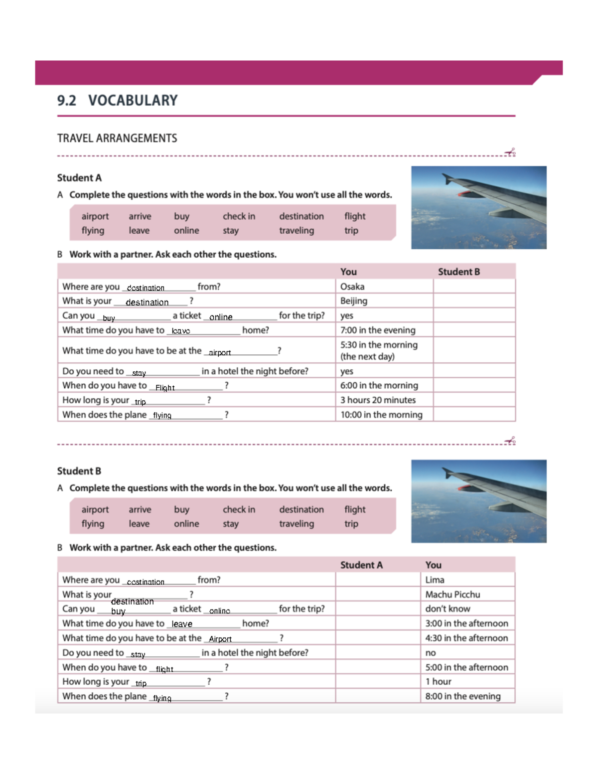 BUS 2.0 Level 1 Lesson Plan 9 Handout 2 - Mi mundo en otra lengua ...