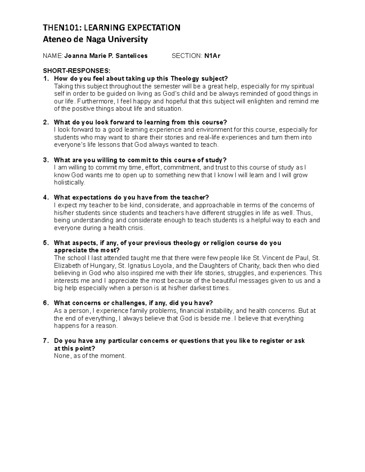 Wk 1- Expectation- Setting-THEN101 - THEN101: LEARNING EXPECTATION ...