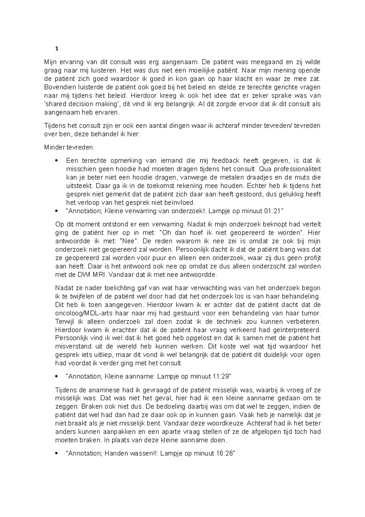 Reflectievragen na assessment VCPG2 2022 - 1 Mijn ervaring van dit ...