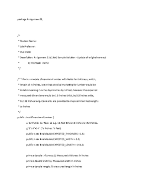 Hybrid 3 Using UMLet, UML Class Diagrams - CST8116 Introduction to Computer Programming Hybrid ...