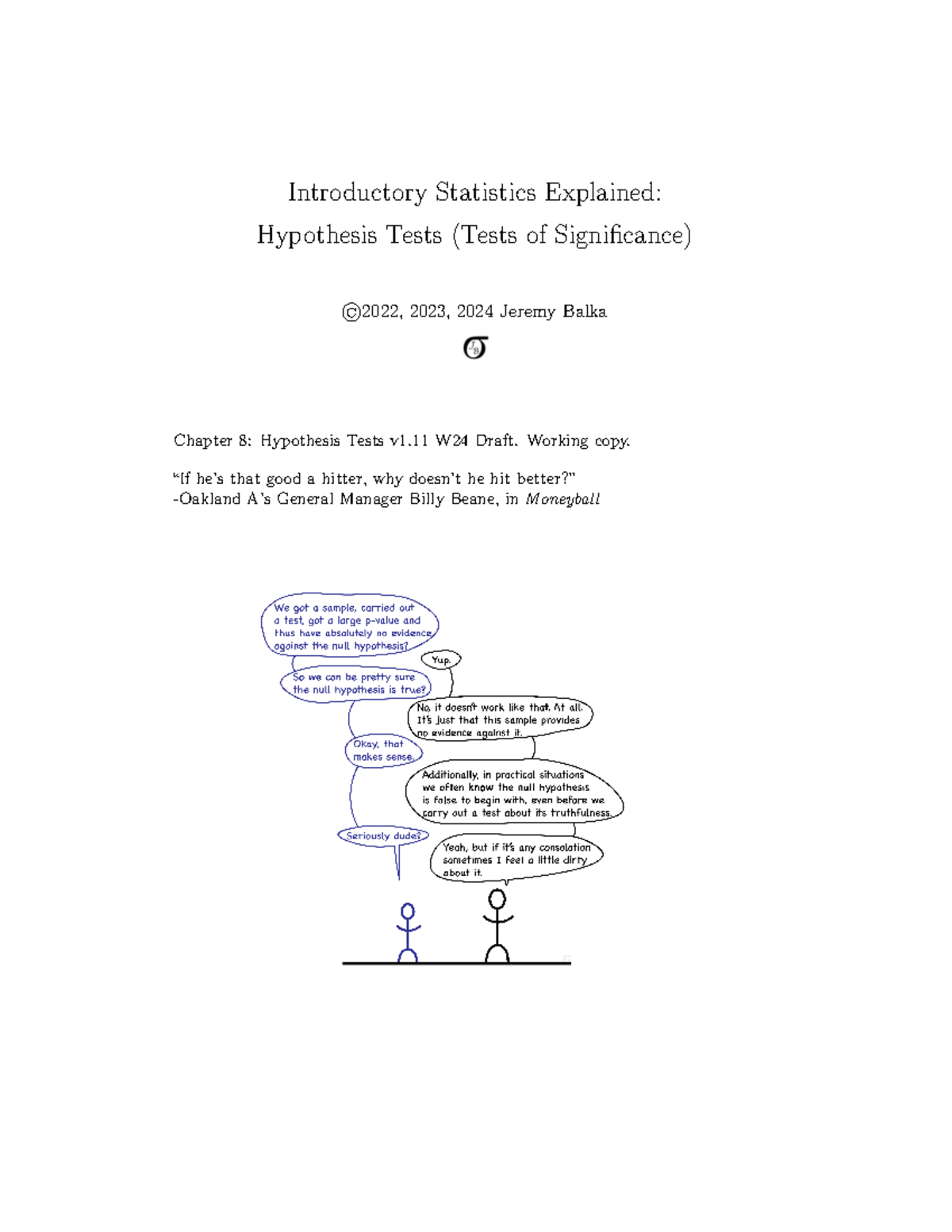 Jb ise ht - notes - Introductory Statistics Explained: Hypothesis Tests ...