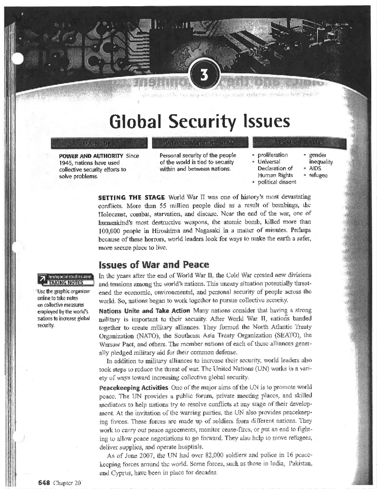 Global Security Issues - Studocu