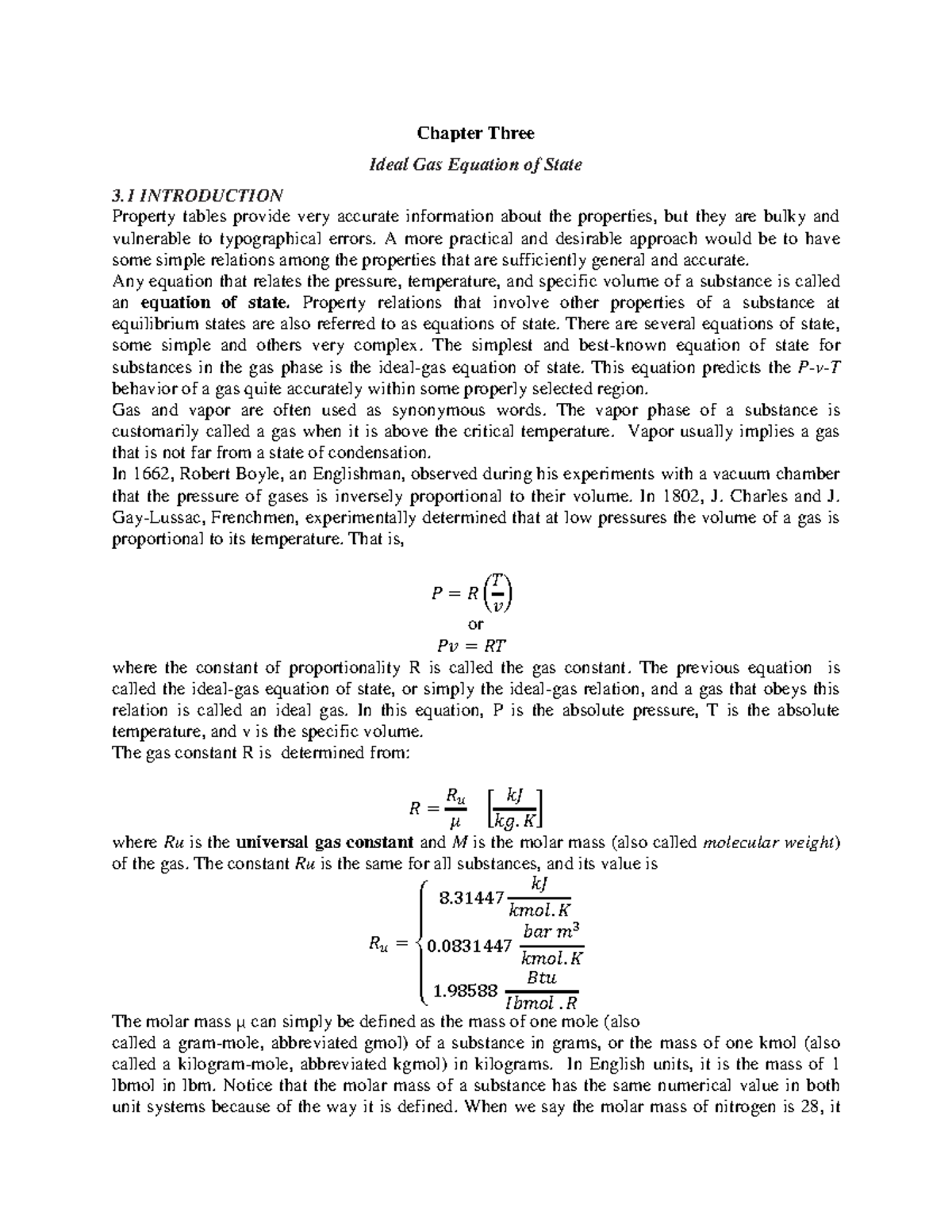 Chapter 3thermoynamics and fluids - Thermodynamics - Studocu