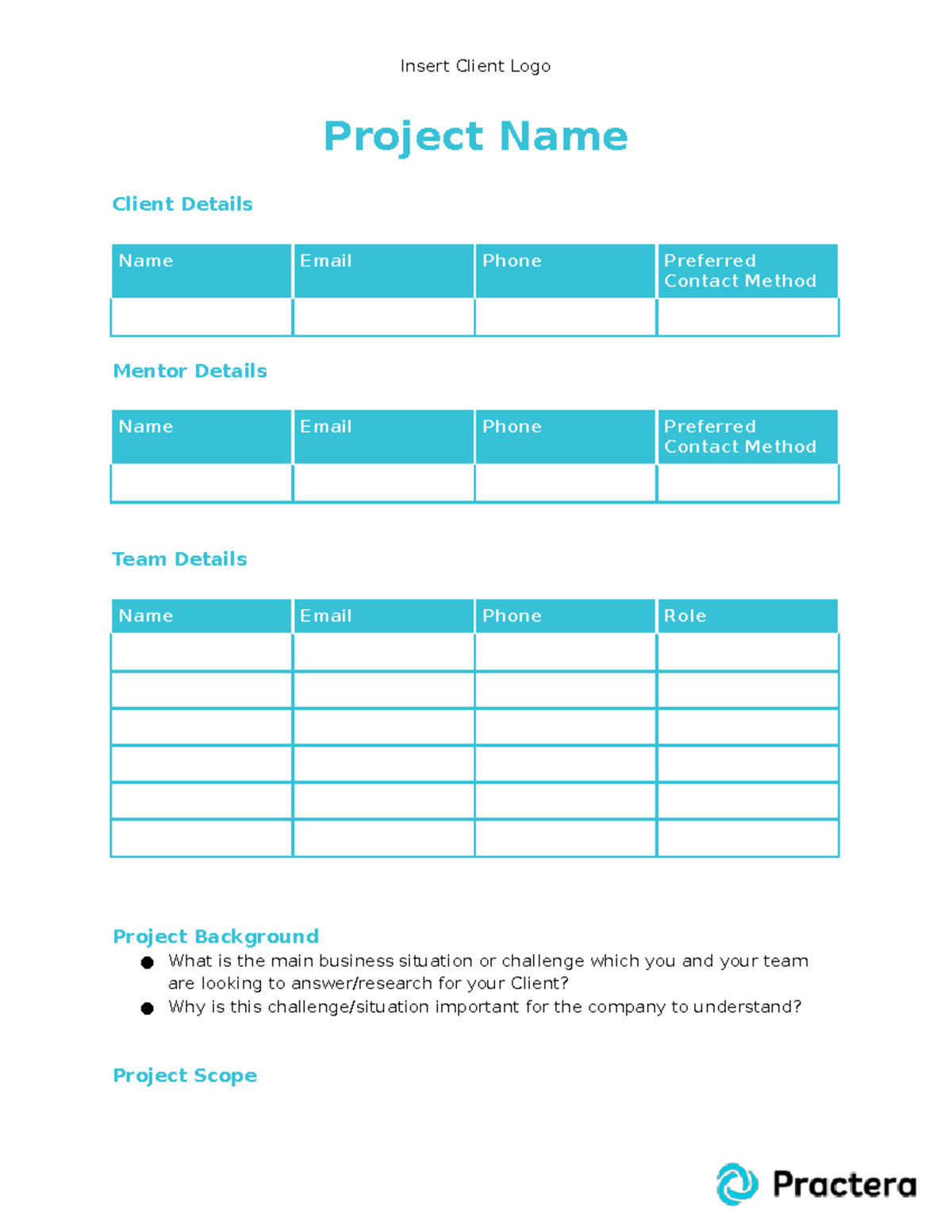 Project Plan Template - MARK2052 - UNSW Sydney - Studocu