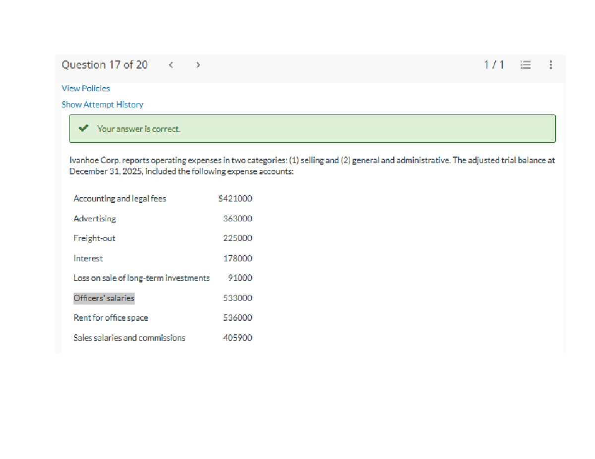 ACC - 317 Chapter 1 - Question 17 - ACC-317 - (Rent / 2) + Accounting ...