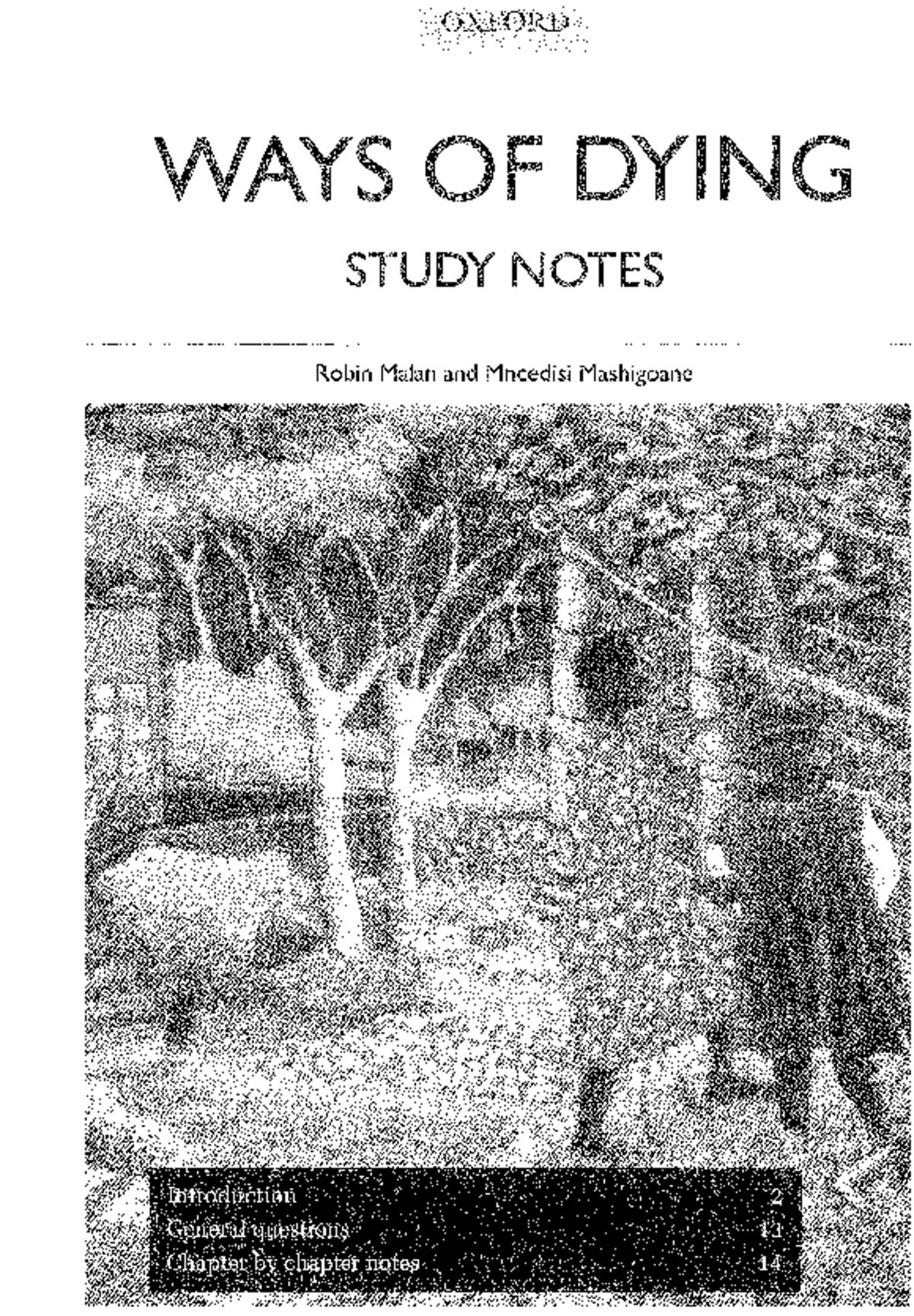 9780195718492 ways of dying text scanned - OXFORD WAYS OF DYING STUDY ...