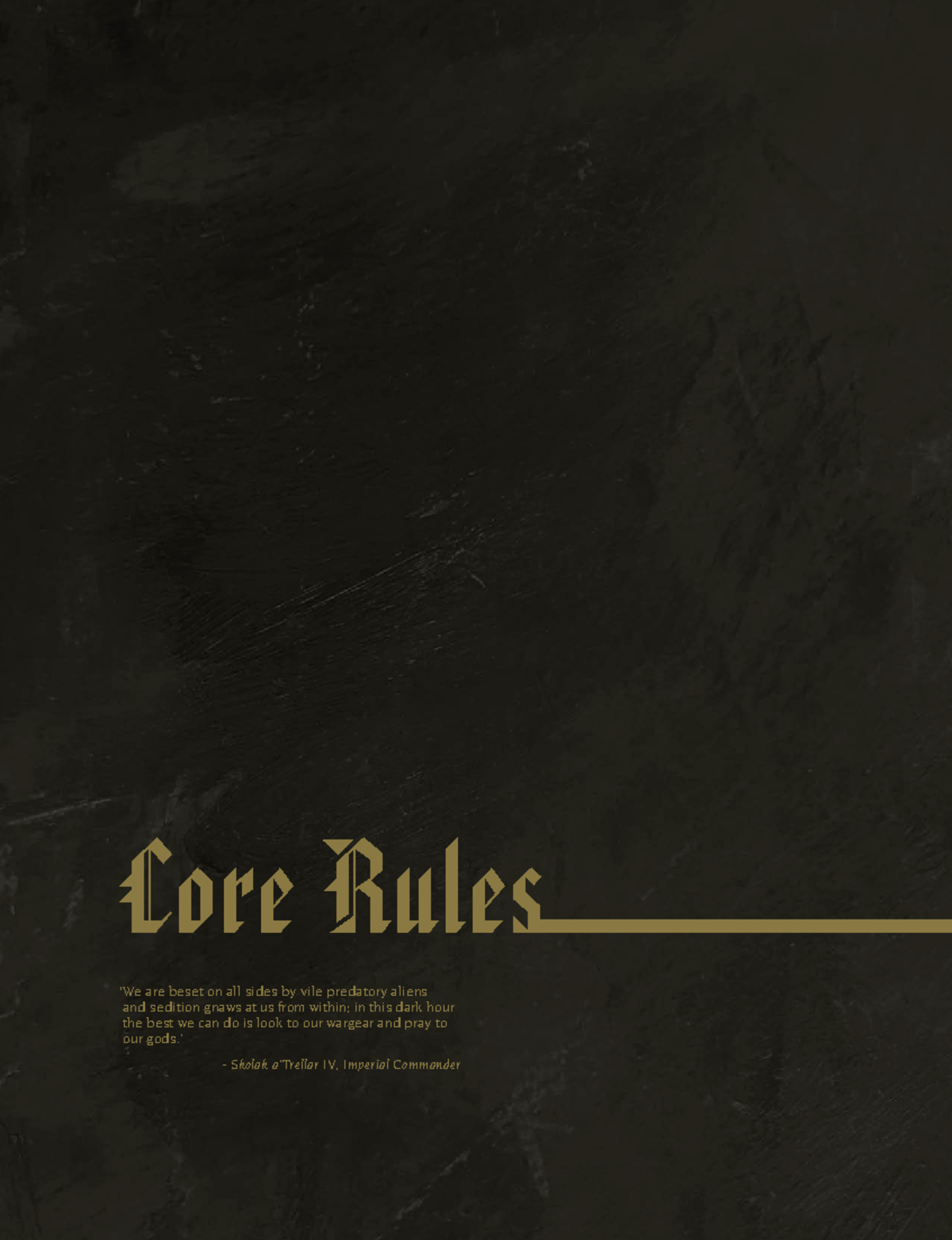 10th ed 40k - 40k Points - Core Rules ‘ We are beset on all sides by ...