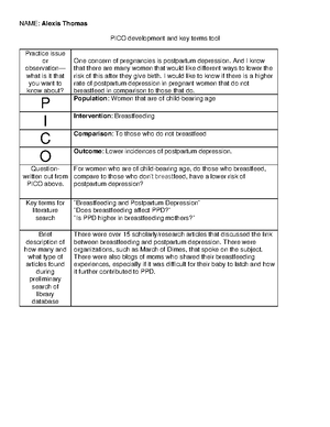 PICO questions - PICO QUESTIONS What is the effectiveness of 2% ...