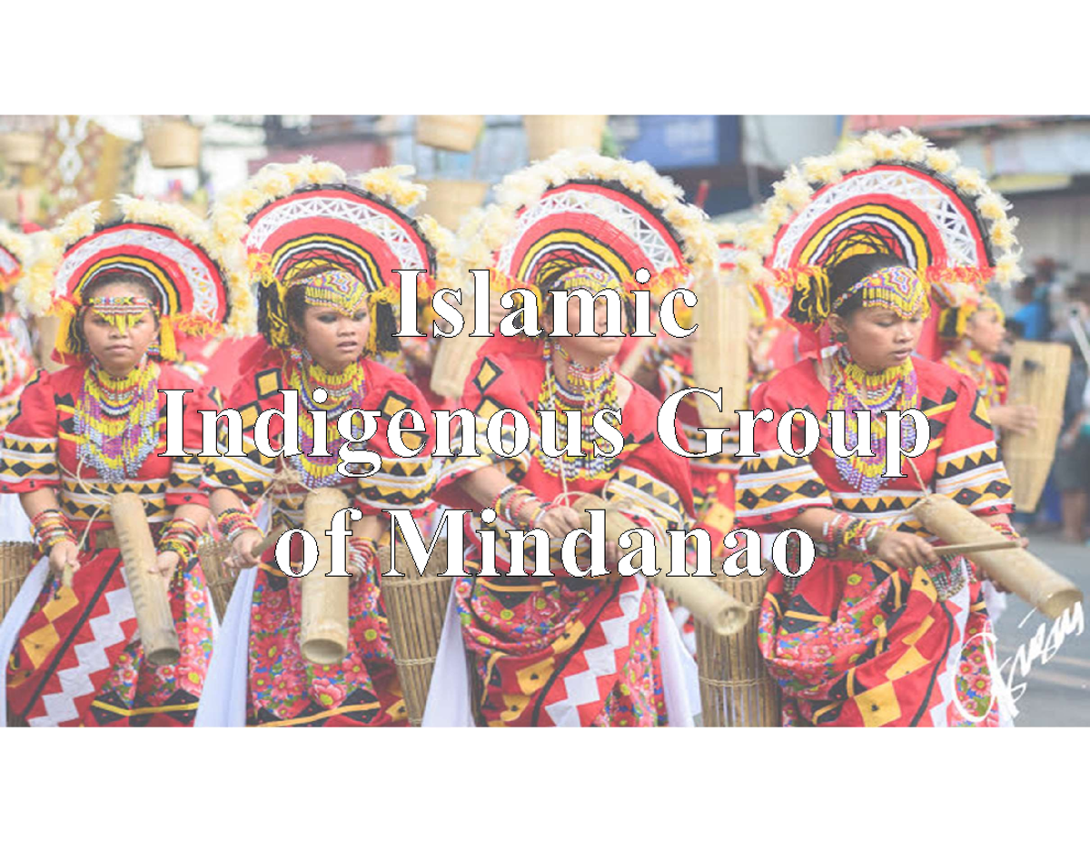 Islamic - Lecture notes 3 - BADJAO “Man of the Seas”, this tribal group ...