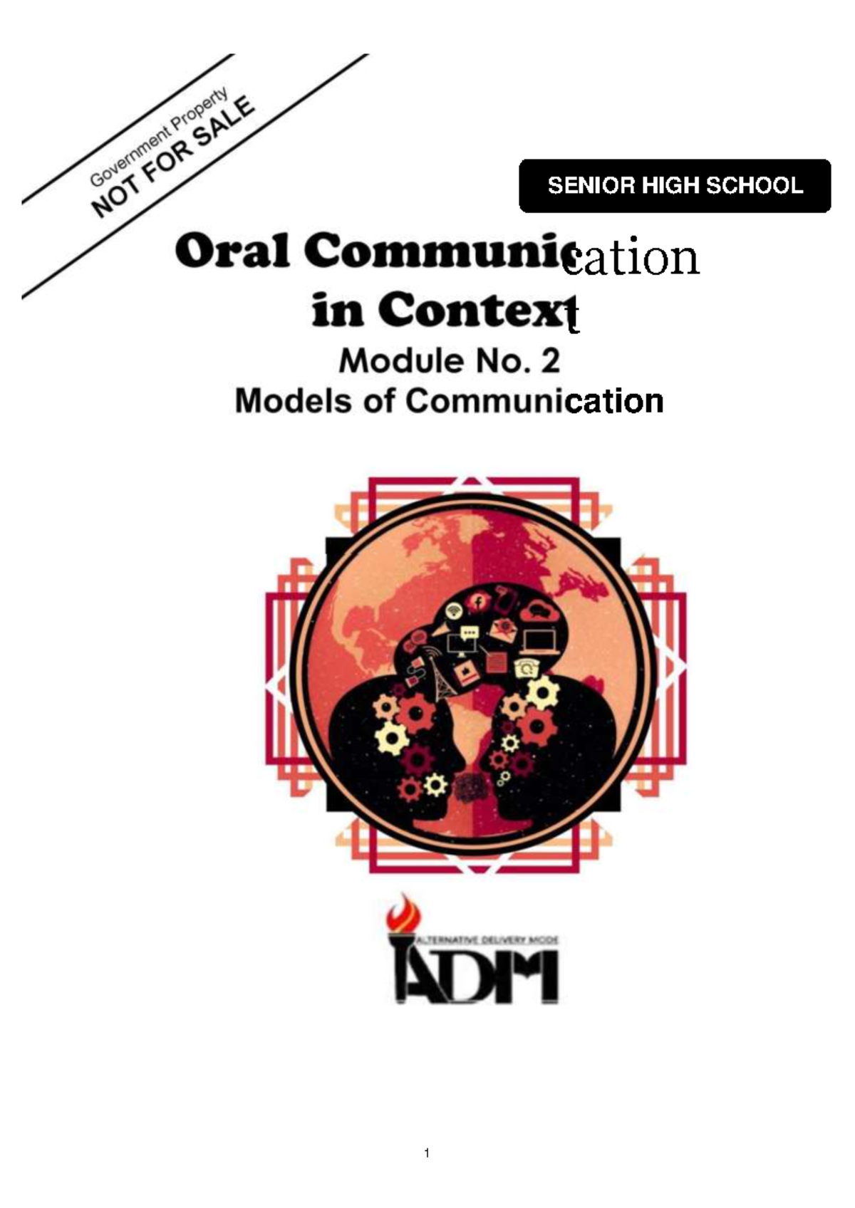 Oral com module 2 - ANSWE SHEET - ####### 1 Oral Communi in Contex ...
