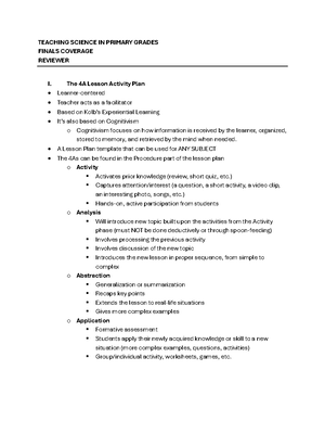 MATH Reviewer - Math information in Primary grades lesson - MATH ...