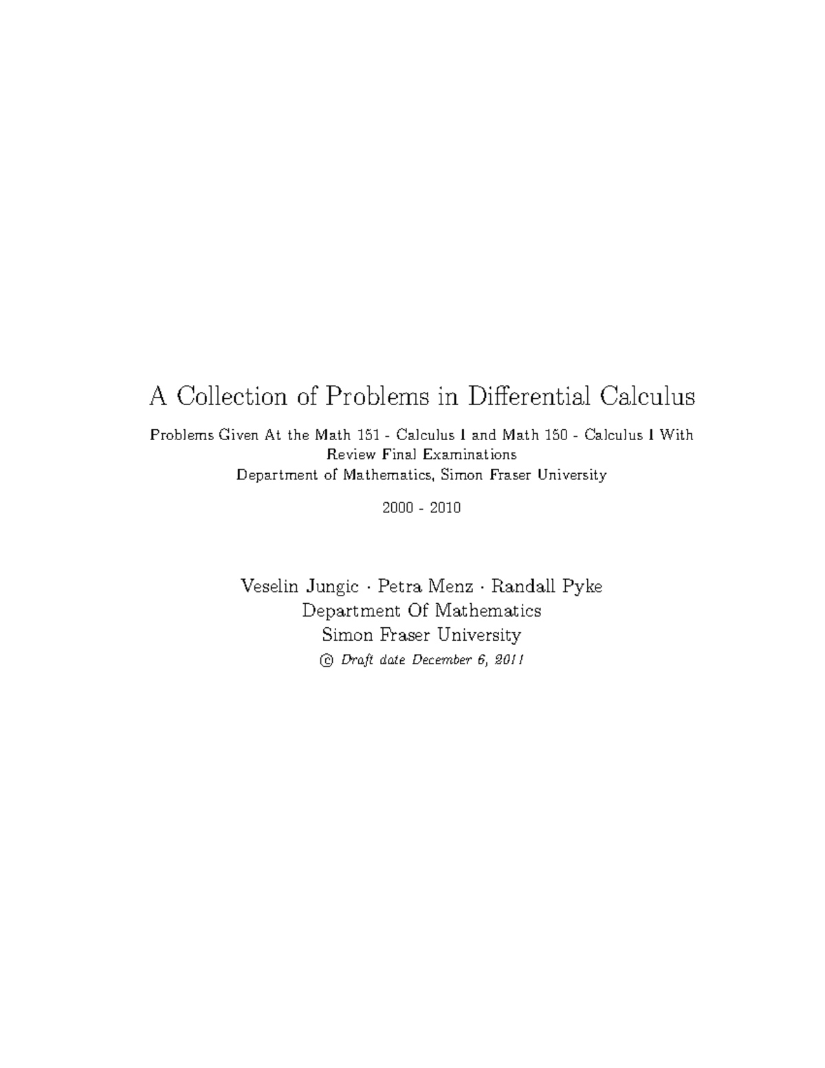 Problems-and-solutions-for-calculus-1 - A Collection of Problems in ...