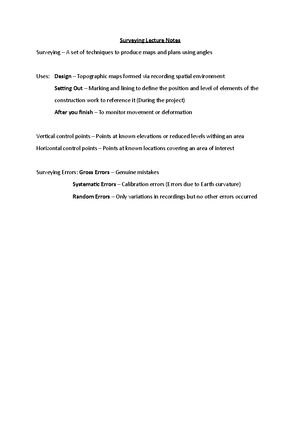 Misclosure Lecture Notes - Misclosure: E = Allowable misclosure N ...