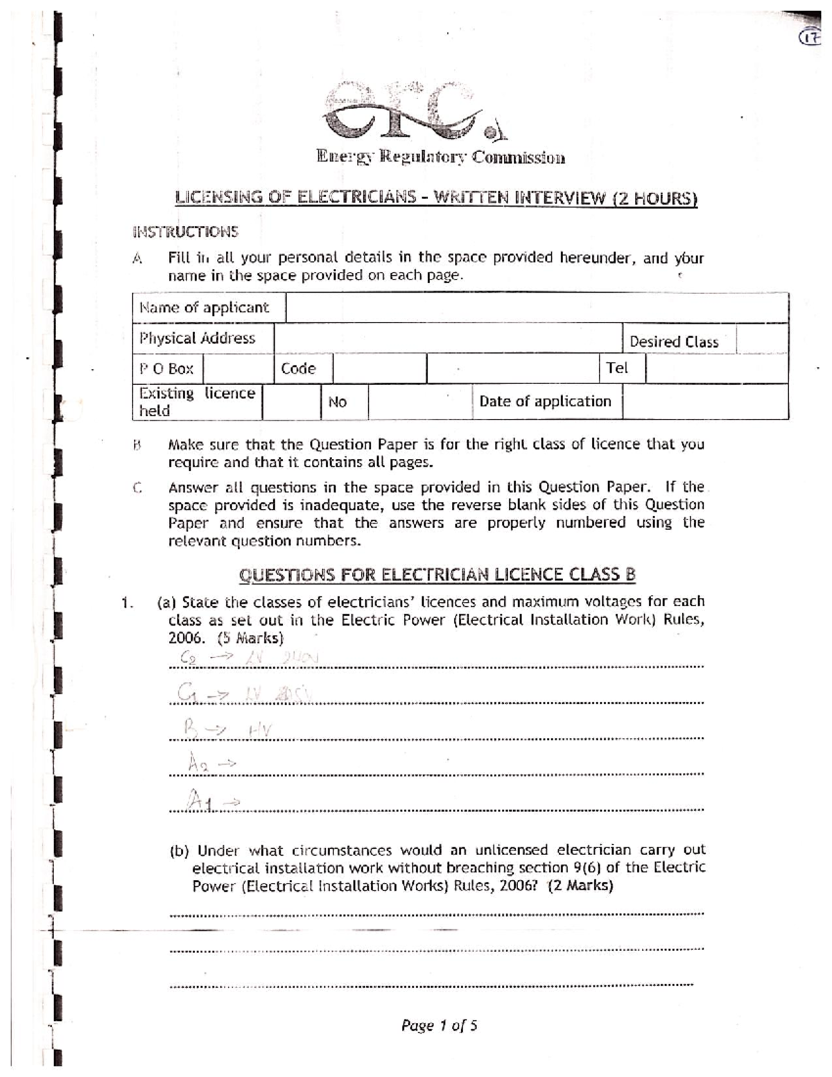 Class B - Bsc. Electrical and Electronic engineering - Studocu