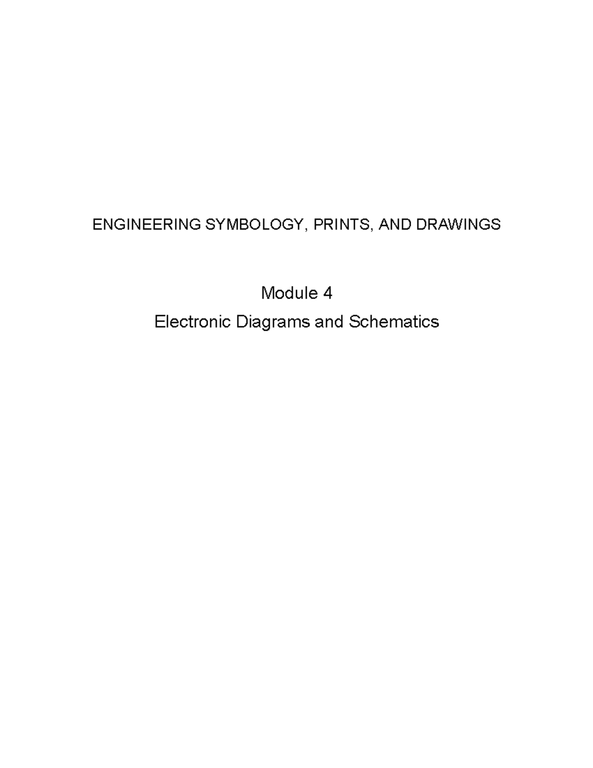 4-Mod 4-Electronic Diagrams and Schematics - ENGINEERING SYMBOLOGY ...