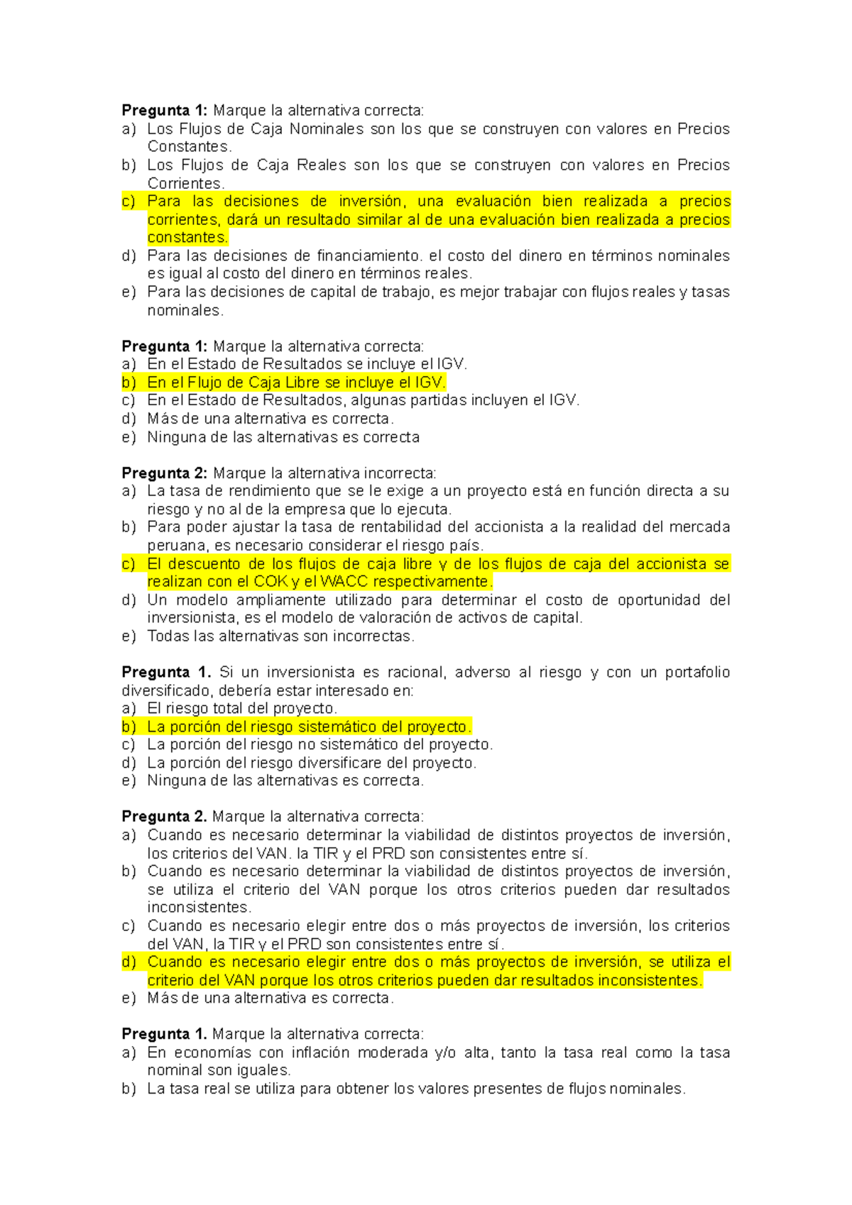 EVA PC2 Modificado - Examen - Pregunta 1: Marque la alternativa ...