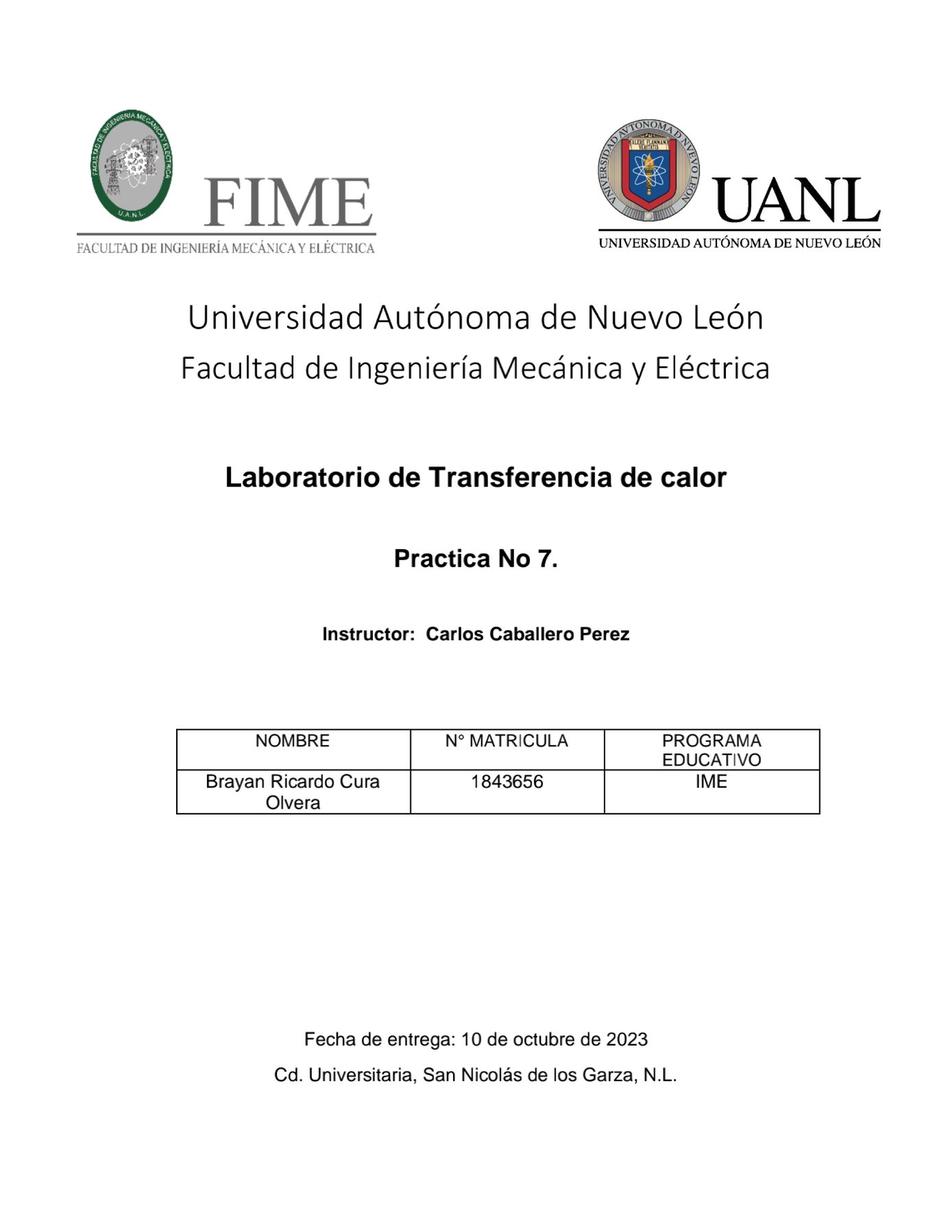 Práctica 7 transferencia de calor - Transferencia De Calor Y ...