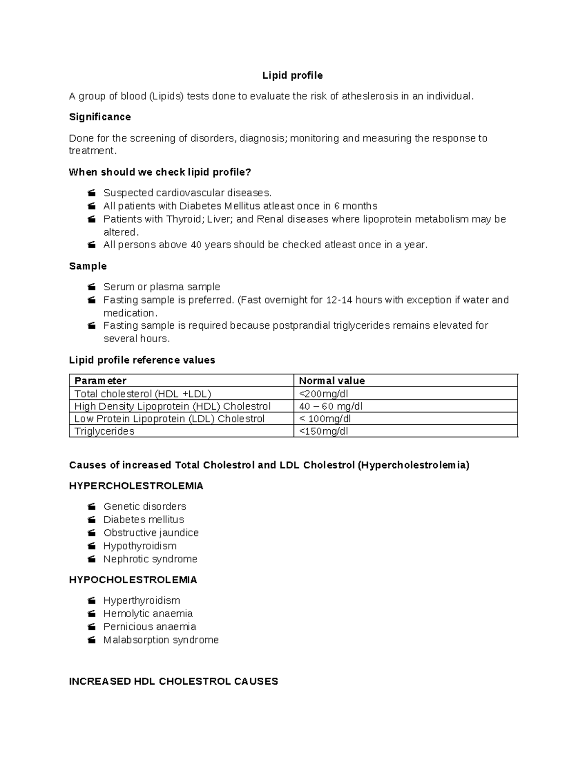 Lipid+profile - lipid profile - Lipid profile A group of blood (Lipids ...