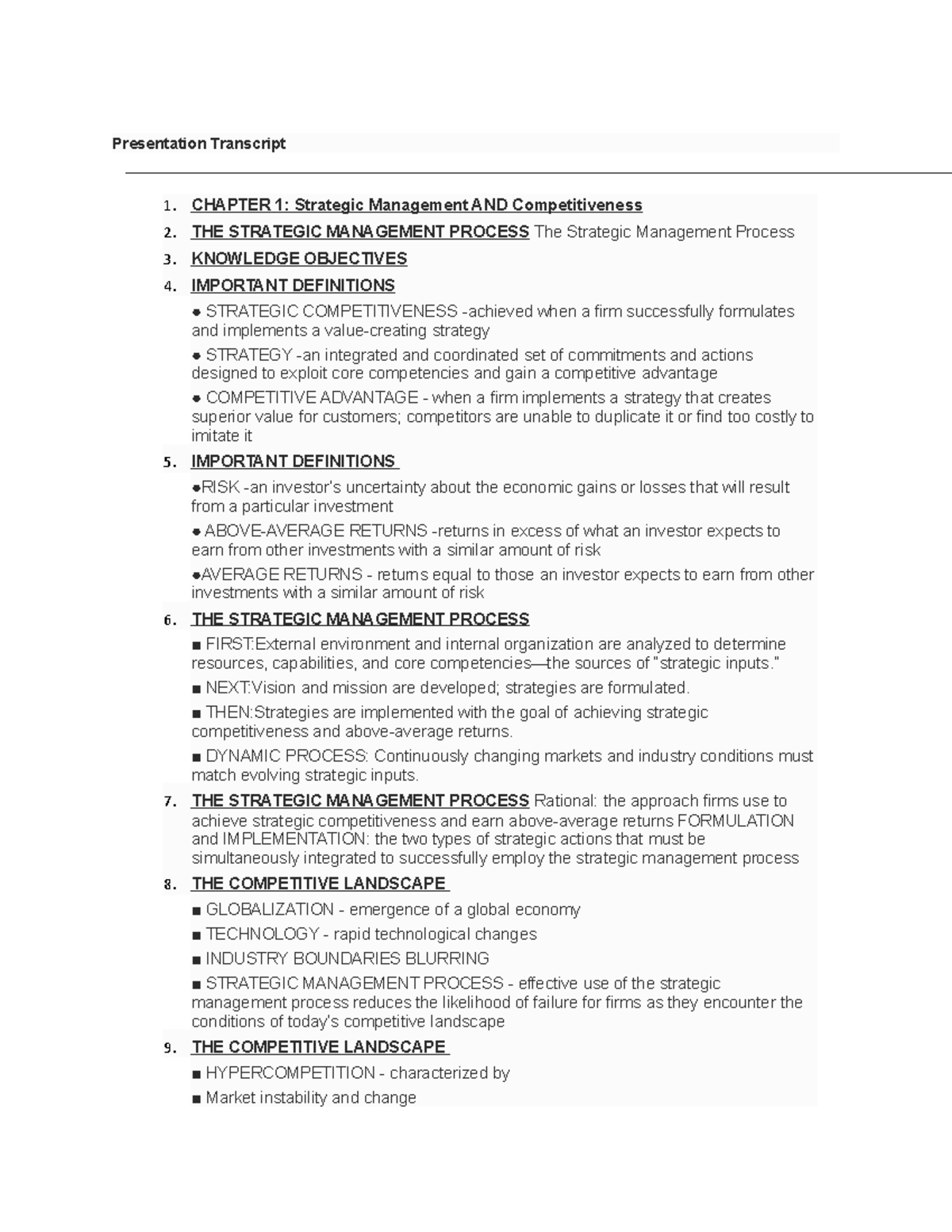 Chap 1 - strat - Presentation Transcript CHAPTER 1: Strategic ...