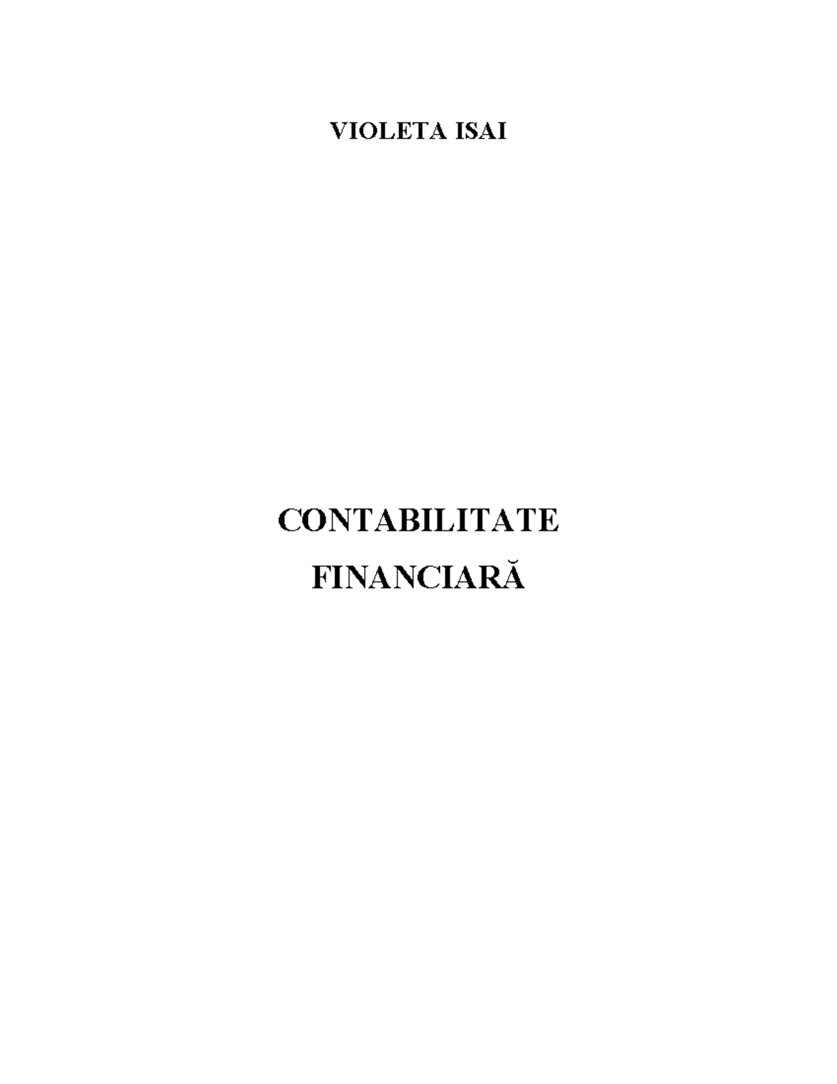 Contabilitate-financiara - VIOLETA ISAI CONTABILITATE FINANCIARĂ ...