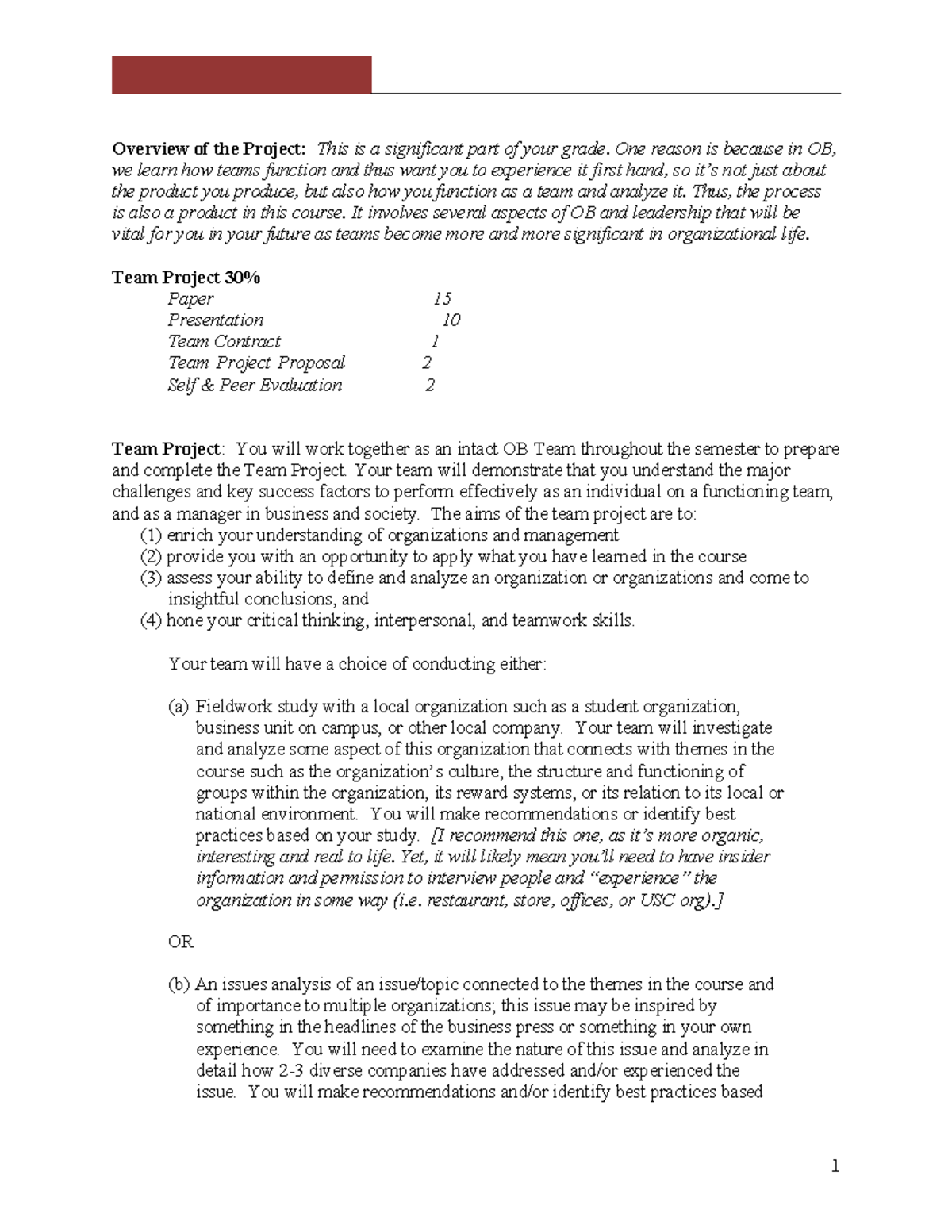 Team Project Proposal Instructions - Project Proposal Instrucions ...