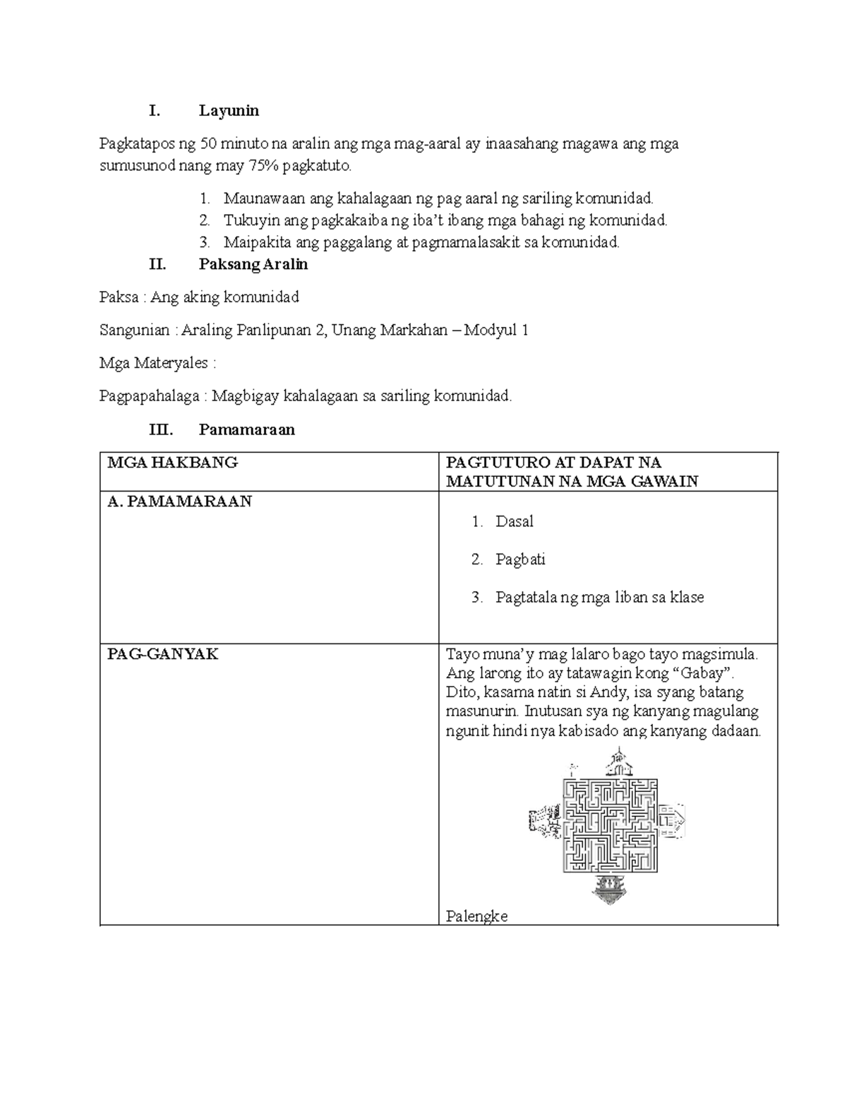 SEME - I. Layunin Pagkatapos ng 50 minuto na aralin ang mga mag-aaral ...