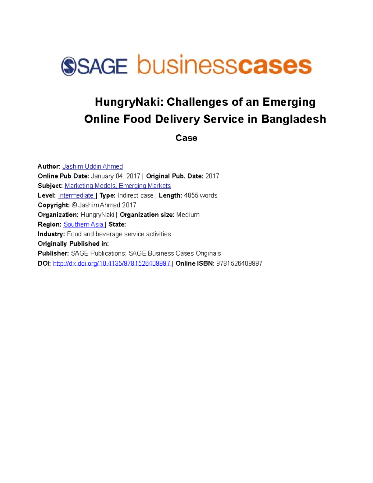 Hungrynaki case - Hungey - HungryNaki: Challenges of an Emerging Online ...