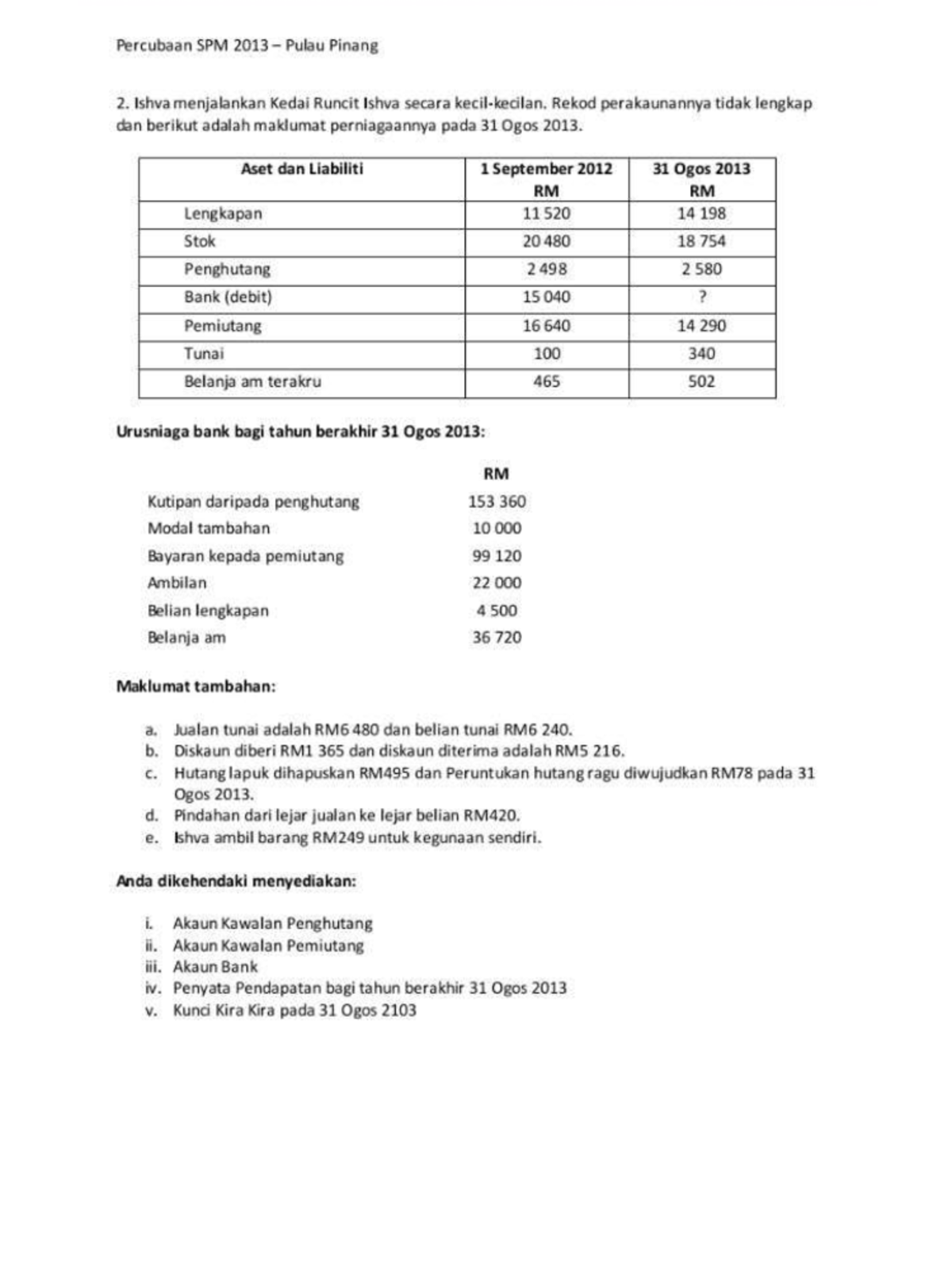 Soalan rekod x lengkap - lecture notes - Accounting - Studocu