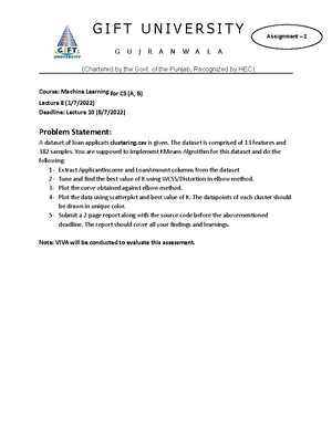 Assignment 2 - sgdfg gs agsdg sfd gsdf gdfs gdfgdfg dfsg - G I F T U N ...