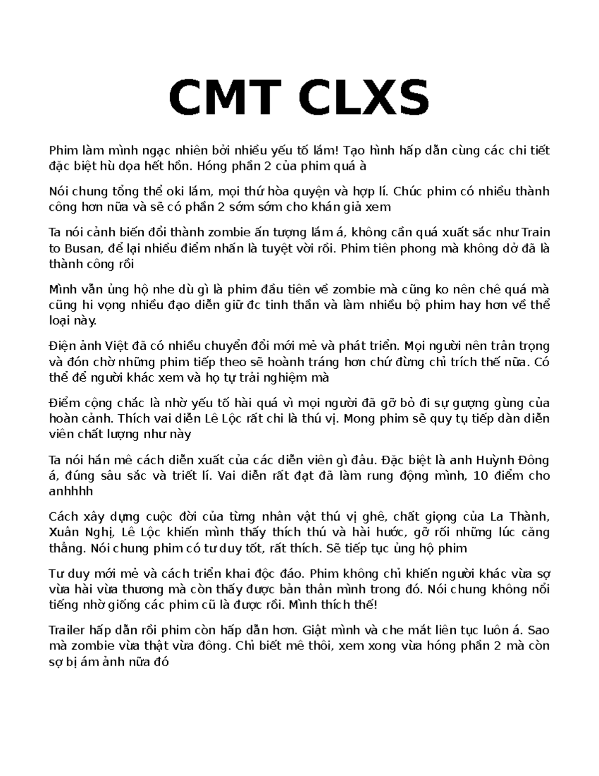 Cmt 70 - ádasdasd - CMT CLXS Phim làm mình ngạc nhiên bởi nhiều yếu tố ...