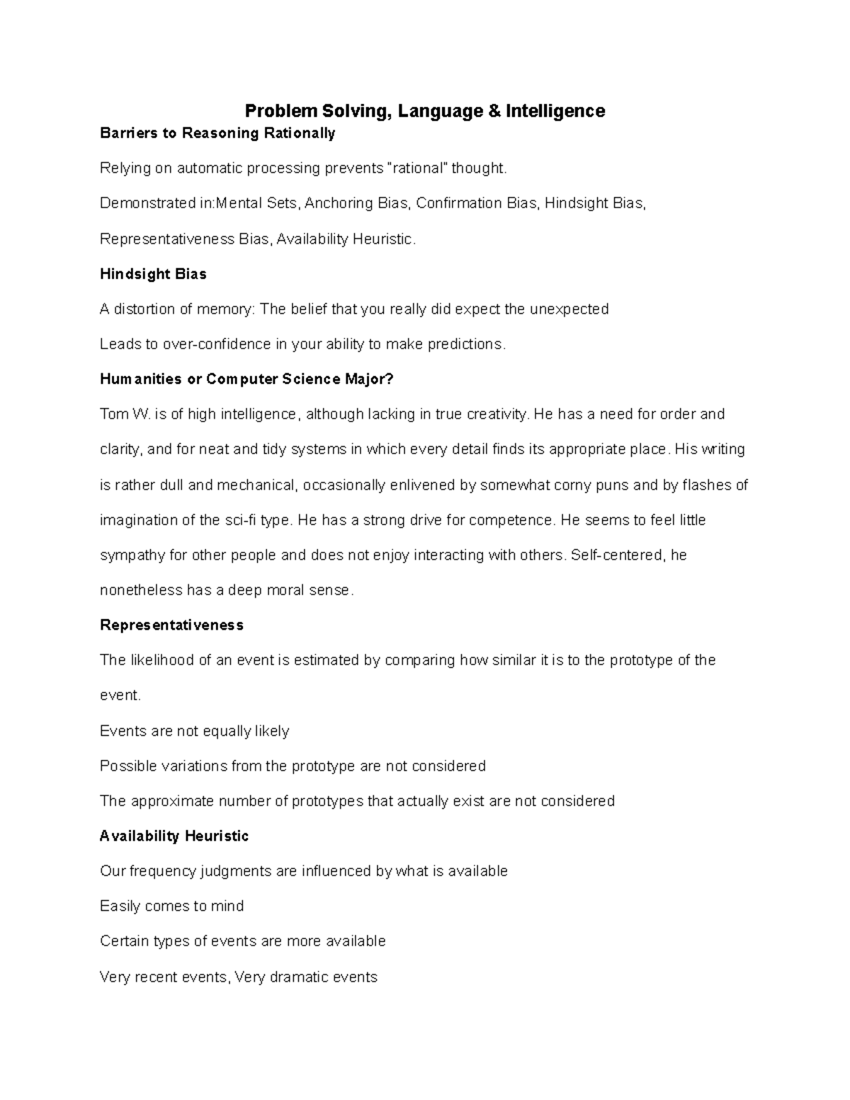 Problem Solving Language Intelligence - Problem Solving, Language ...