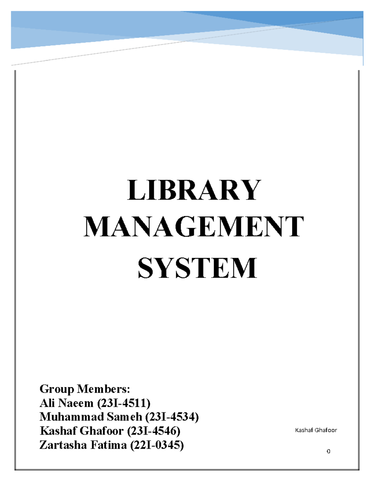 IT Inbusiness LAB Final Project Report - LIBRARY MANAGEMENT SYSTEM ...