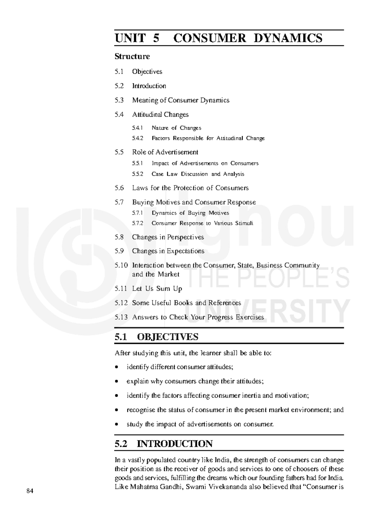 Unit-5 - notes - Consumer: The Basics UNIT 5 CONSUMER DYNAMICS ...