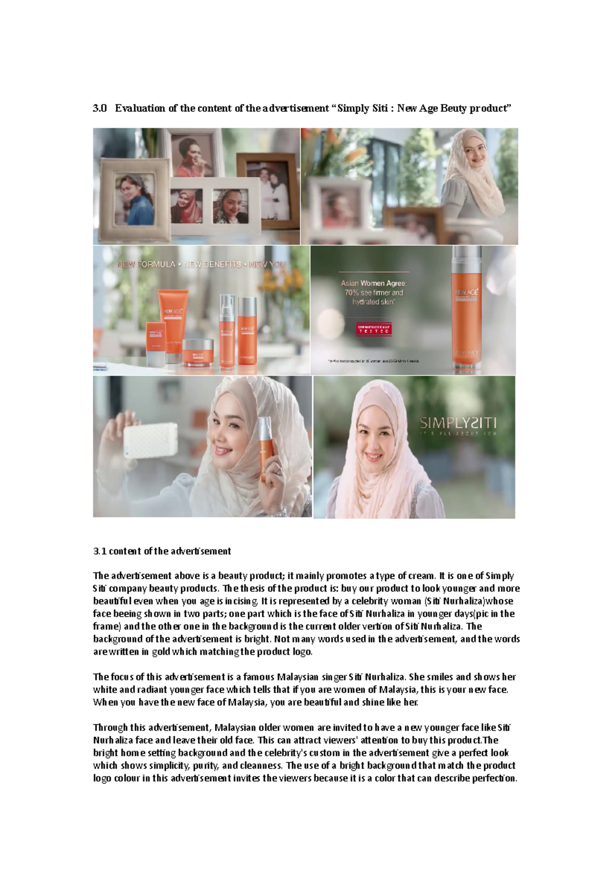 Messege content analysis on adverstisement of cosmetic. - 3 Evaluation ...