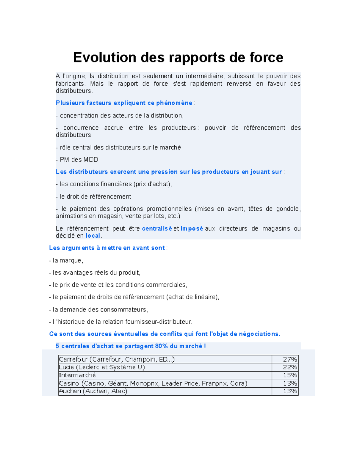 Evolution des rapports de force - Mais le rapport de force s'est ...