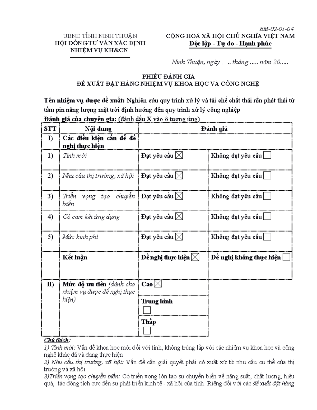 Nhan Xet Thu Ky - Nhan Xet Thu Ky - BM-02-01- UBND TỈNH NINH THUẬN HỘI ...